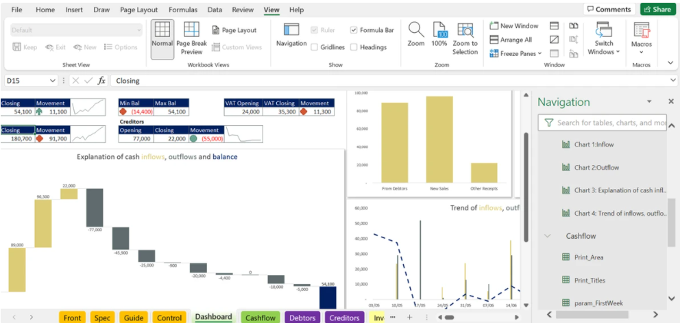 The Excel Navigation Pane | Full Stack Modeller